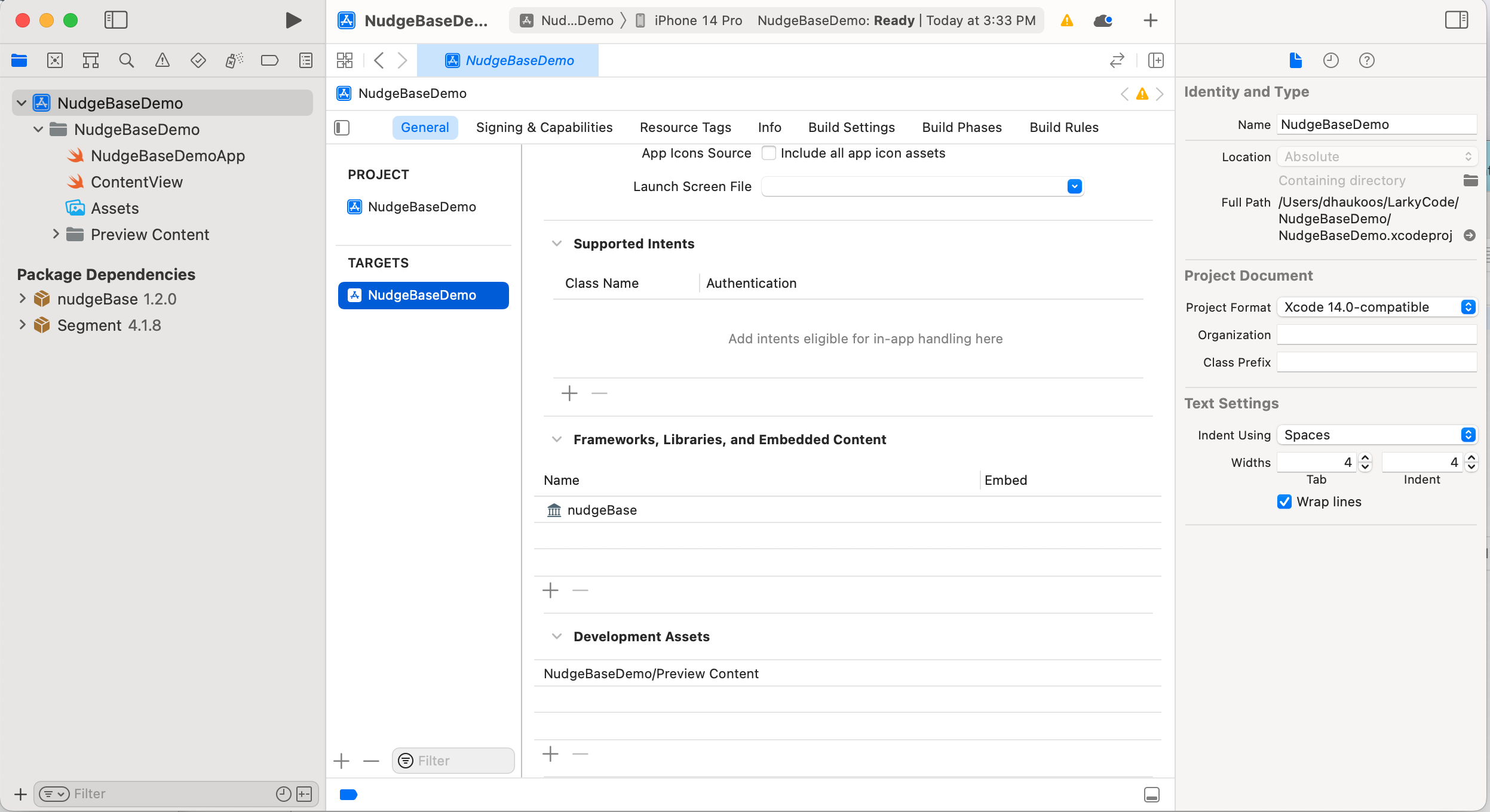 nudge® Base / nudge® Geo Code Library for iOS Integration Guide – Larky