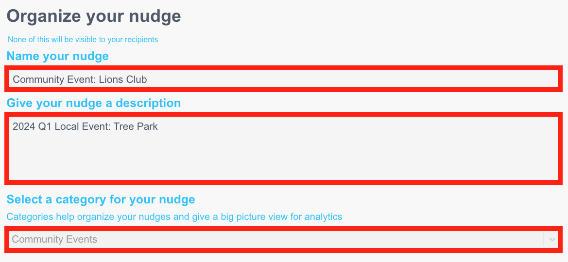 Create a Location nudge – Larky